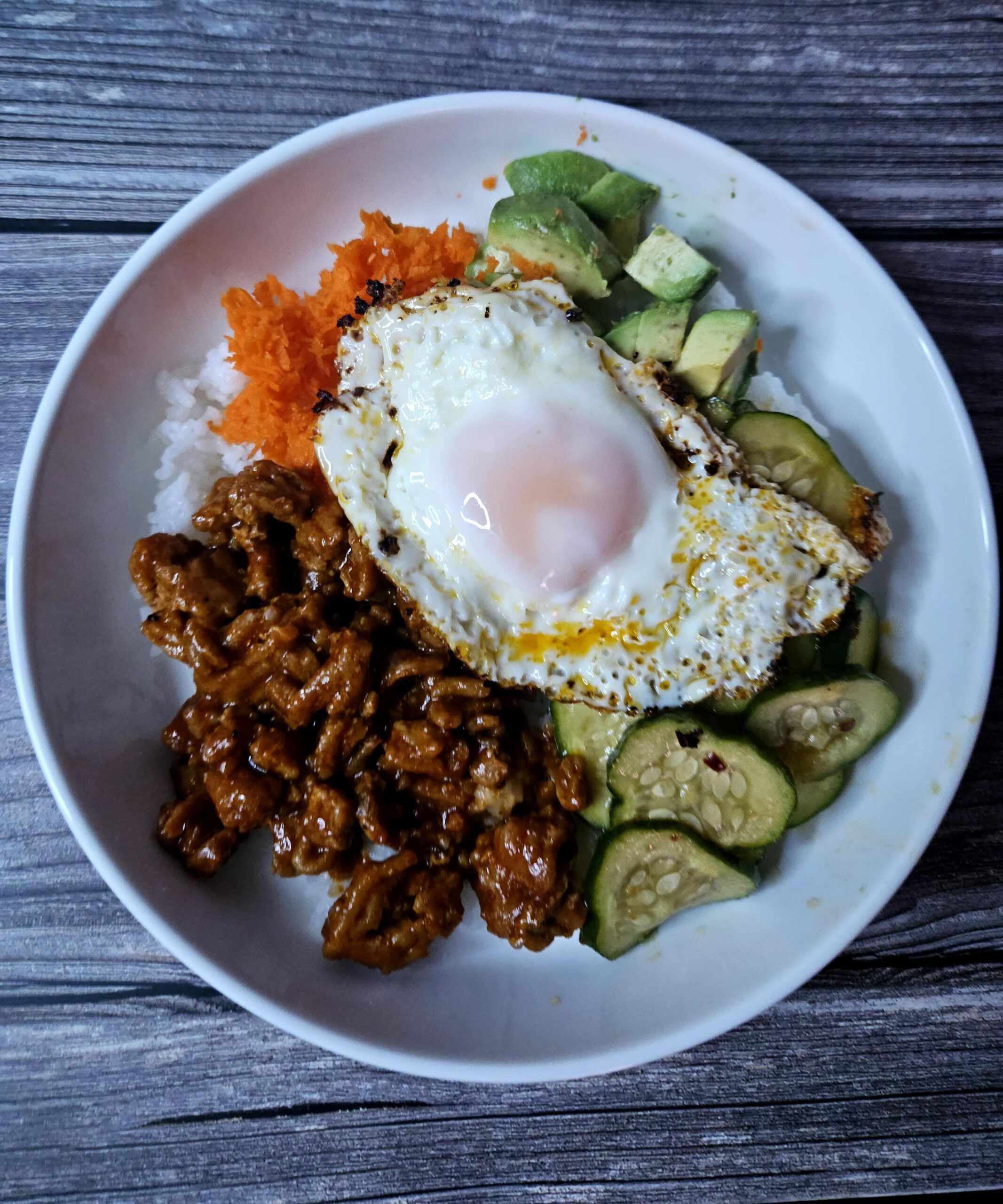 The Best Gochujang Chicken Rice Bowl With Spicy Pickled Cucumbers